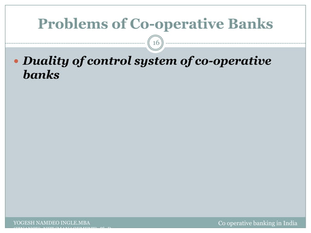 Co operative banking in india | PPTX | Business Banking & Finance ...