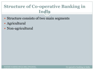 Co operative banking in india | PPTX