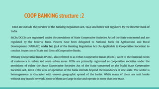 Co operative banking system - origin, scope, object | PPTX