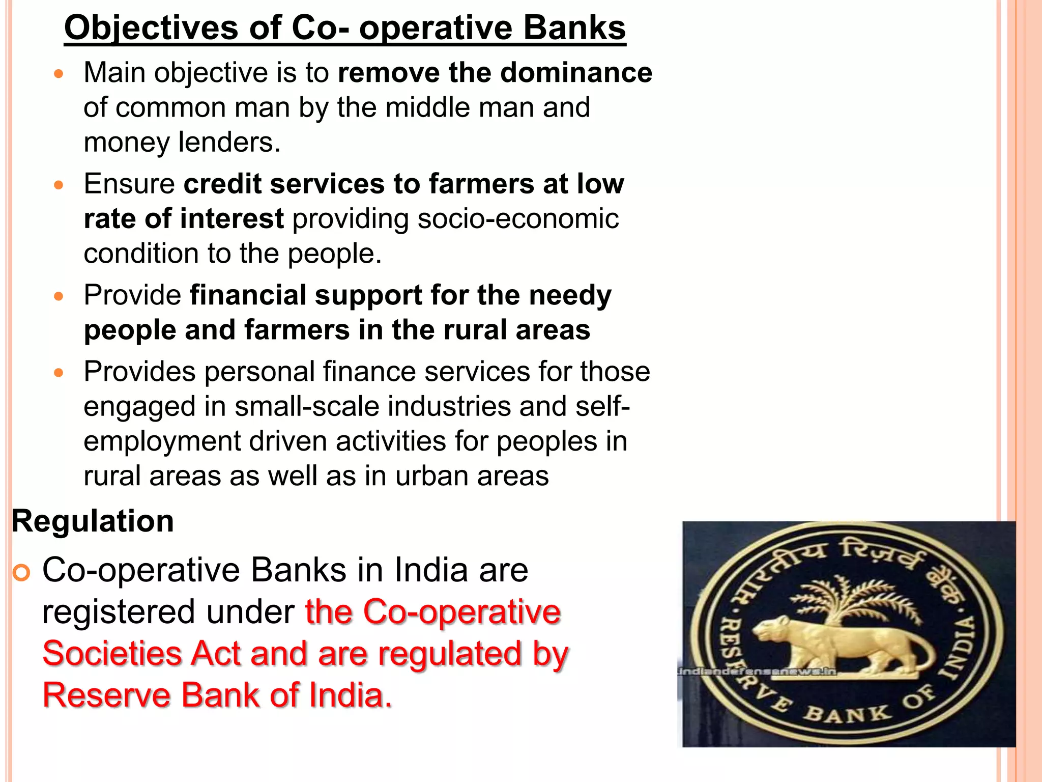 Co operative bank in India | PPTX | Business Banking & Finance | Business