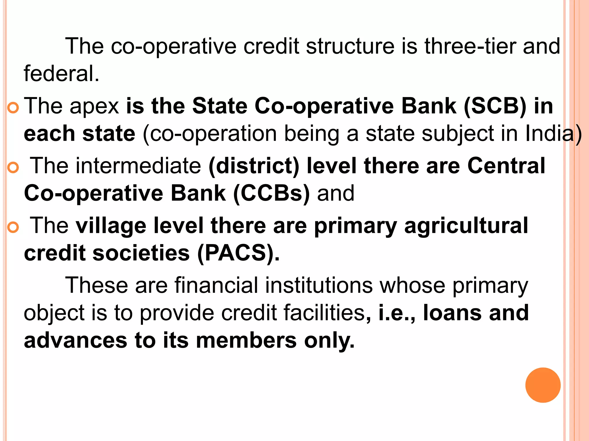 Co operative bank in India | PPTX | Business Banking & Finance | Business