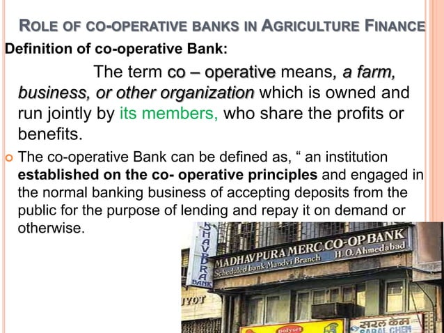Co operative bank in India | PPTX | Business Banking & Finance | Business