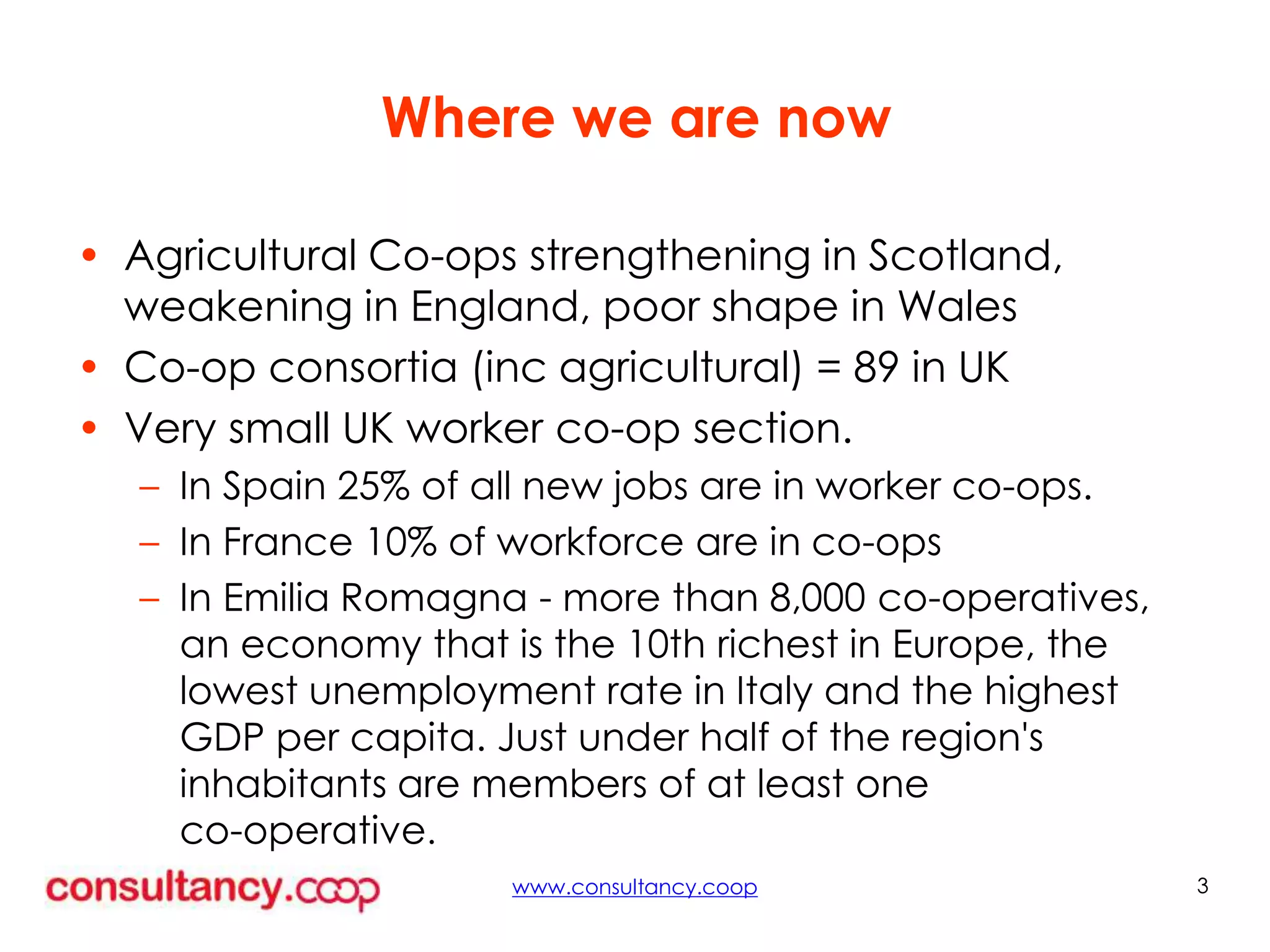Co operative development in UK and Ireland : Alex Bird | PPT