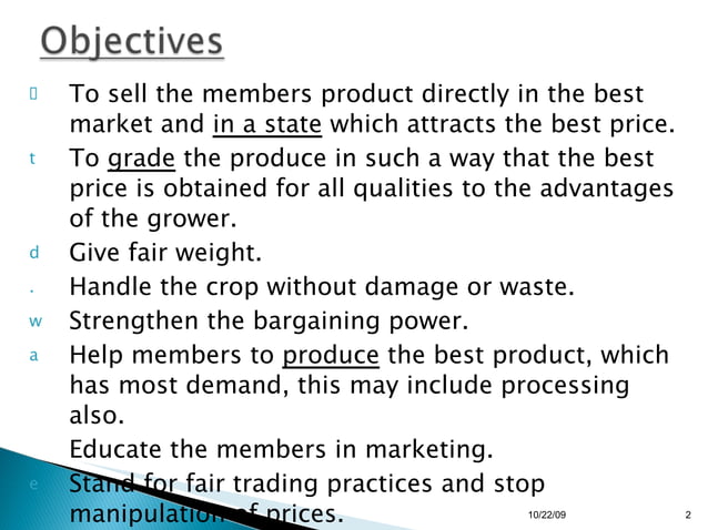 Co Operative Marketing | PPT
