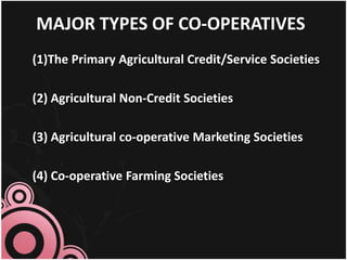 Co Operative Movement In India | PPTX