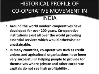 Co Operative Movement In India | PPTX