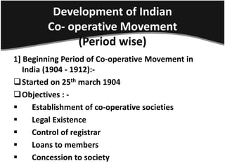 Co Operative Movement In India | PPTX