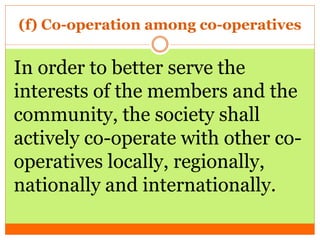 Co operative principles | PPTX
