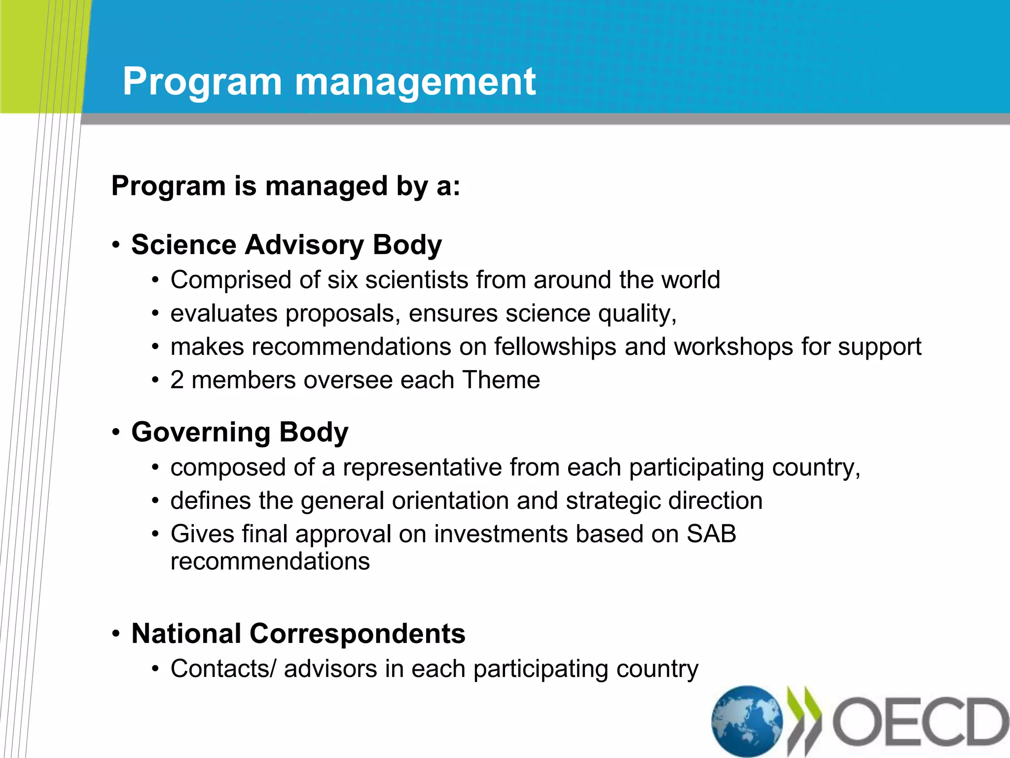 OECD Co-operative research programme - Gary Fitt | PDF