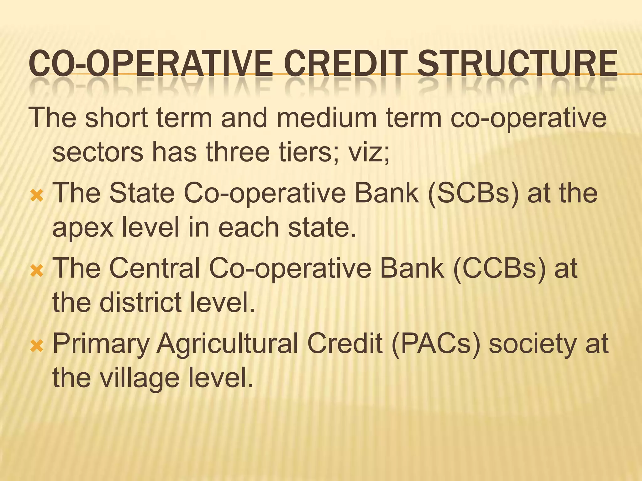 Co operative sector in india | PPTX