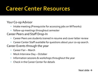 Co op orientation | PPTX