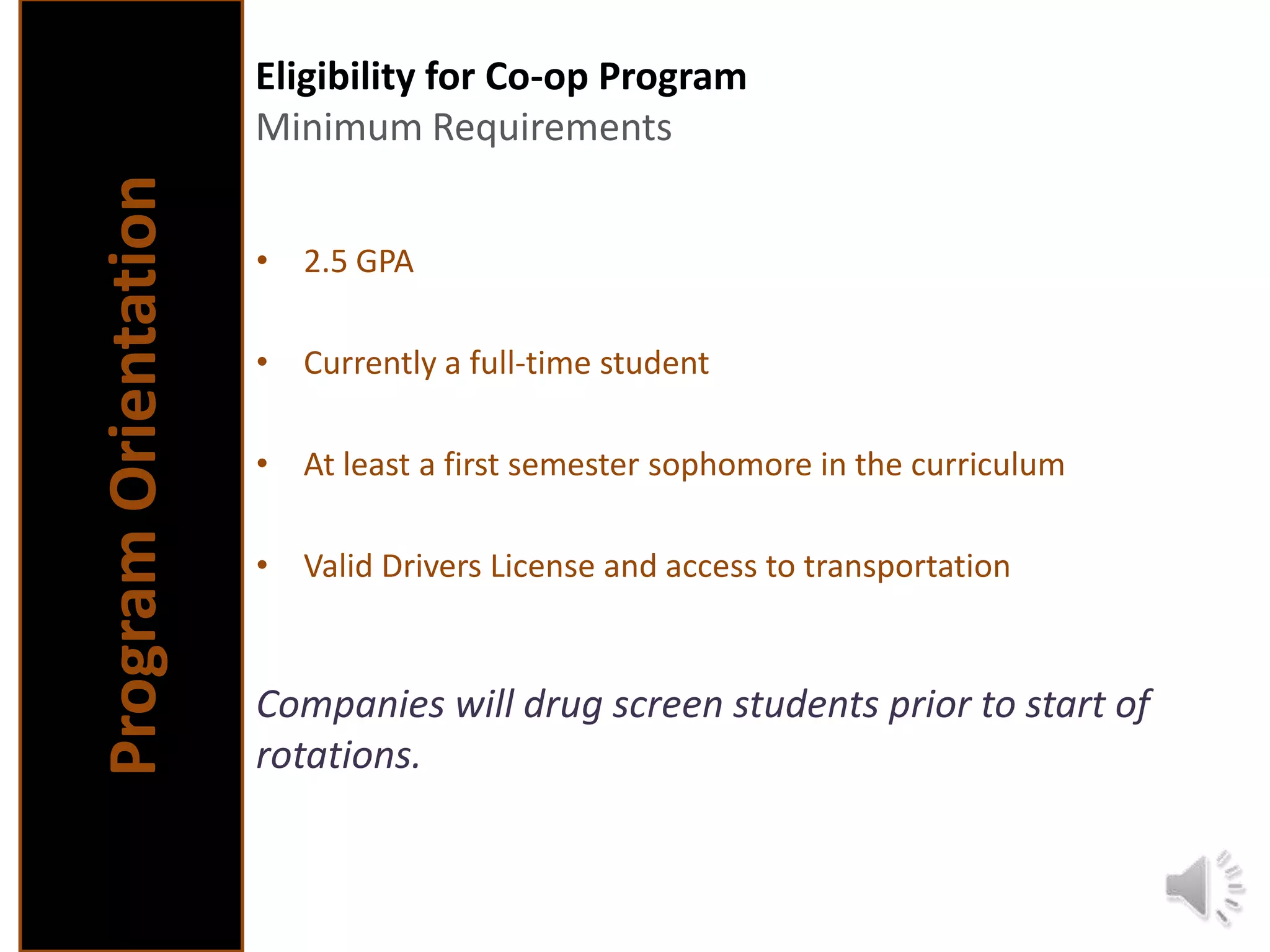 Clemson University Co op Program Orientation by Dr. Jeff Neal, Director ...