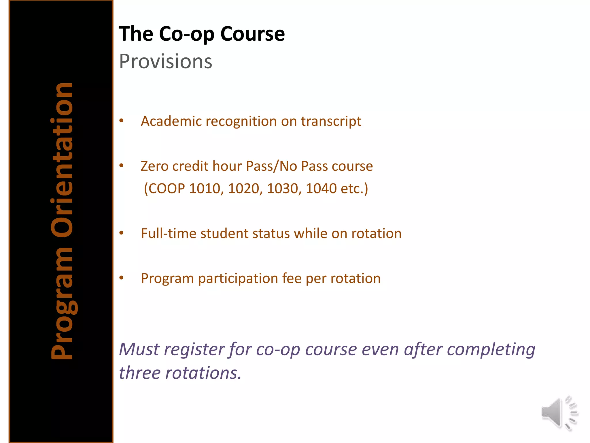 Clemson University Co op Program Orientation by Dr. Jeff Neal, Director ...