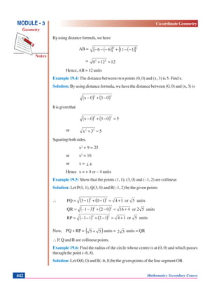 Co ordinate geometry | PDF | Geography | Science