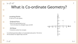 Co-ordinate Geometry Applications.pptx maths | PPTX