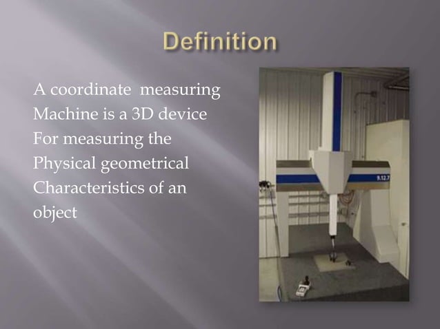 Co ordinate measuring machine | PPT