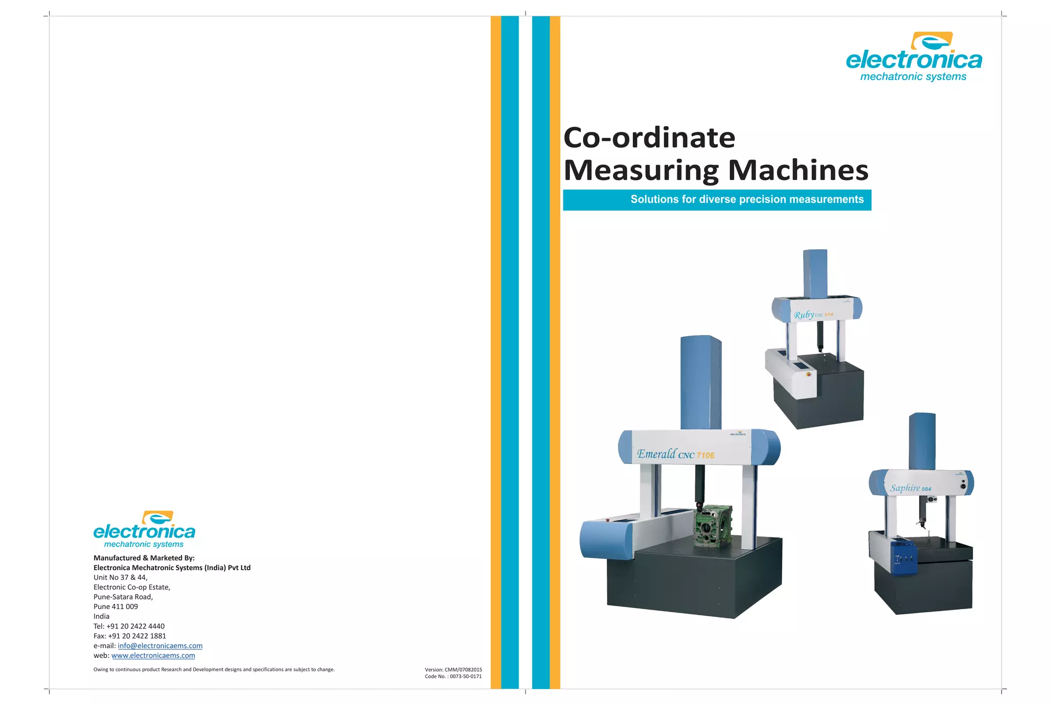 Co ordinate measuring machines of multi sensor cmm-saphire- electronica ...