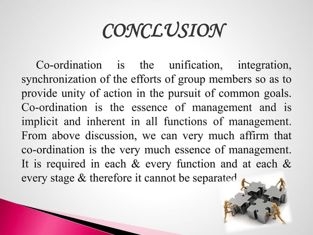 Co ordination | PPTX | Business | Business and Finance