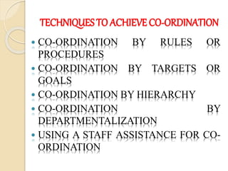 Co ordination | PPTX