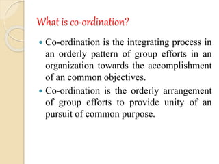Co ordination | PPTX