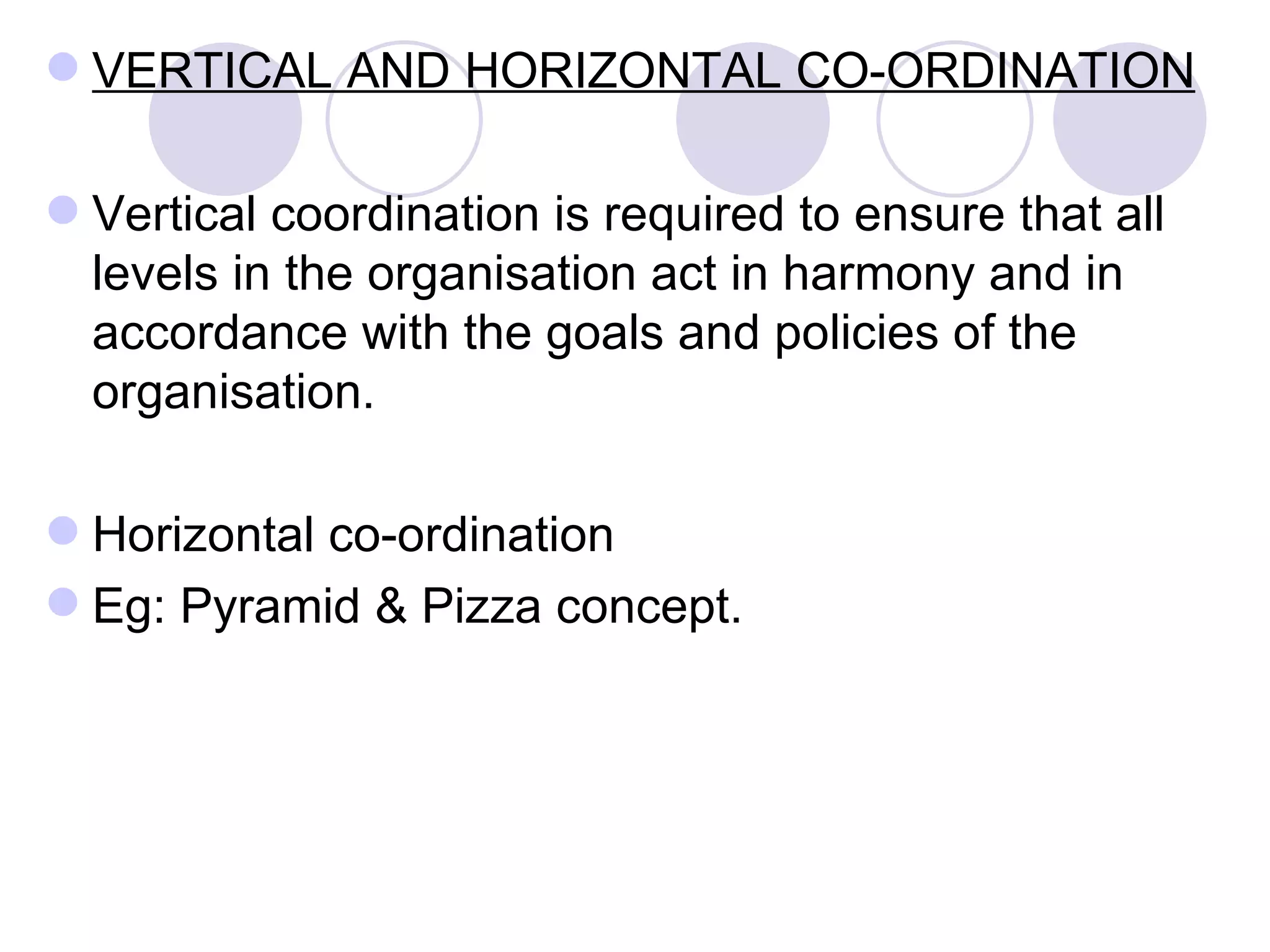 Co ordination & approaches to co-ordination | PPT