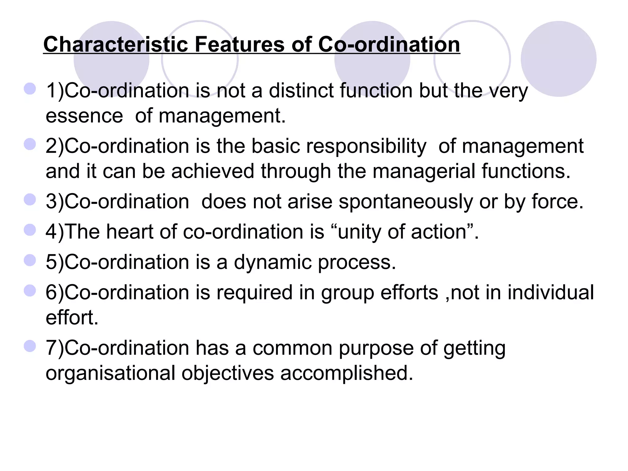 Co ordination & approaches to co-ordination | PPT
