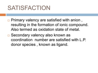 Co ordination chemistry | PPTX