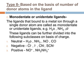Co ordination chemistry | PPTX
