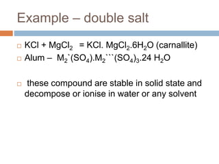 Co ordination chemistry | PPTX