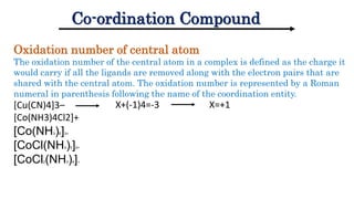 Co ordination chemistry | PPTX