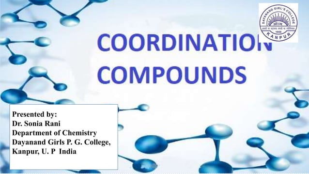 co-ordination chemistry.pptx | Chemistry | Science