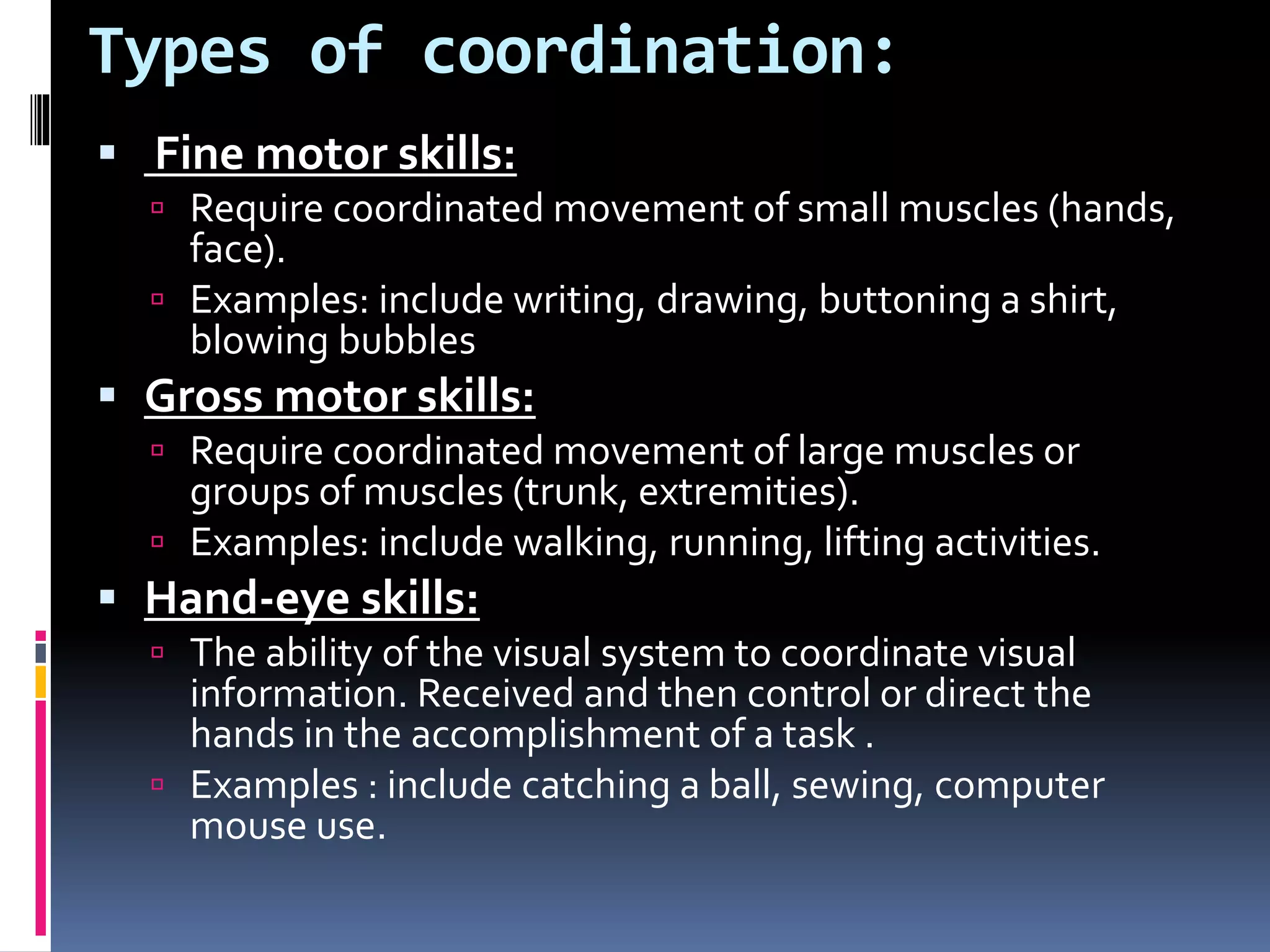 Co ordination exercise | PPTX