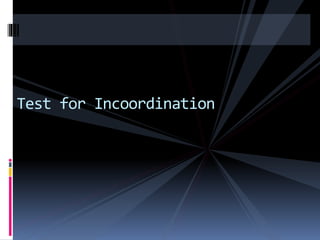 Co ordination exercise | PPTX