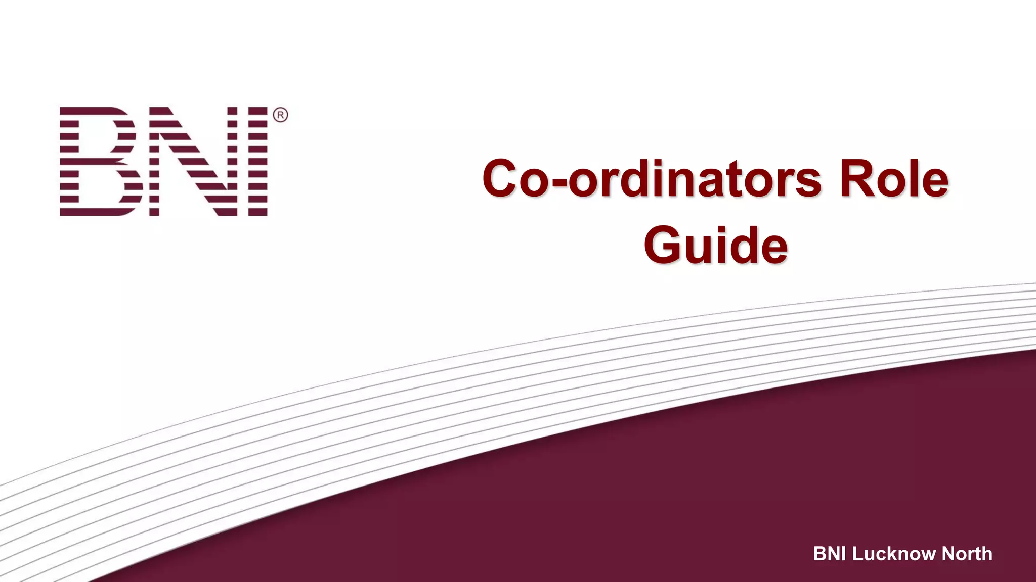 BNI LT & Coordinators role guide | PDF