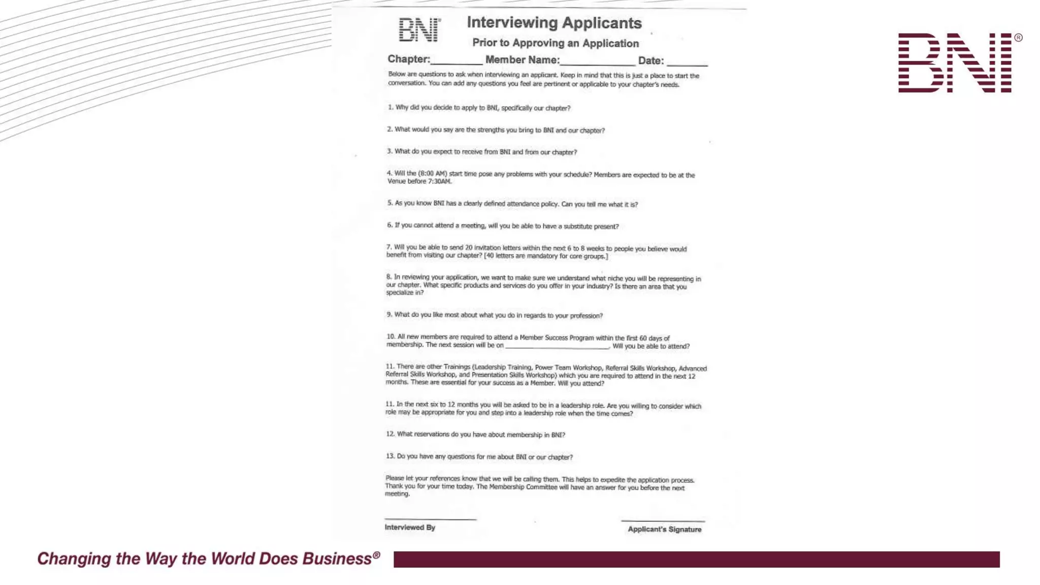 BNI LT & Coordinators role guide | PDF