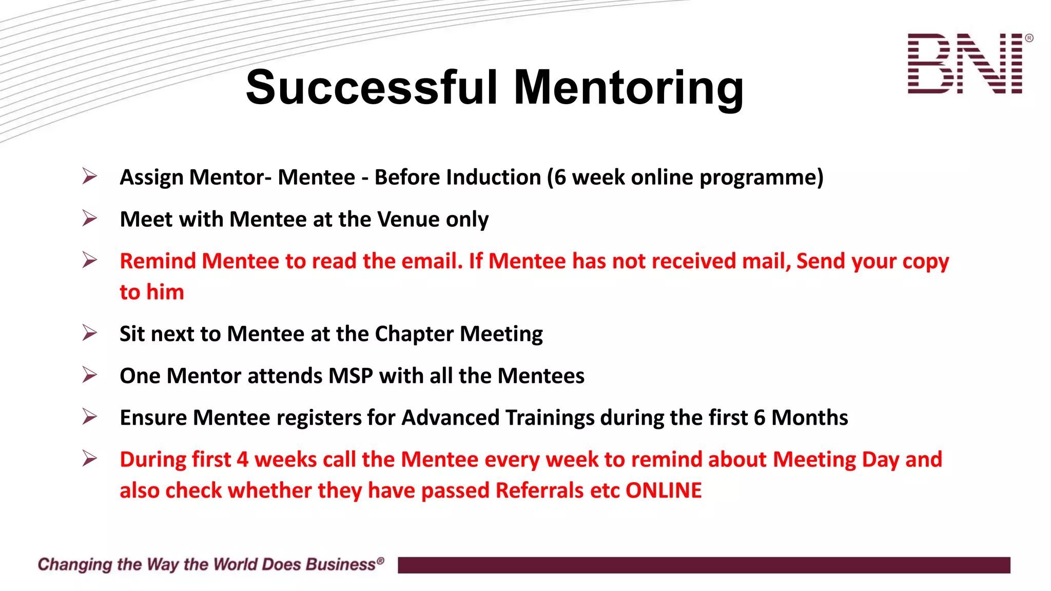 BNI LT & Coordinators role guide | PDF