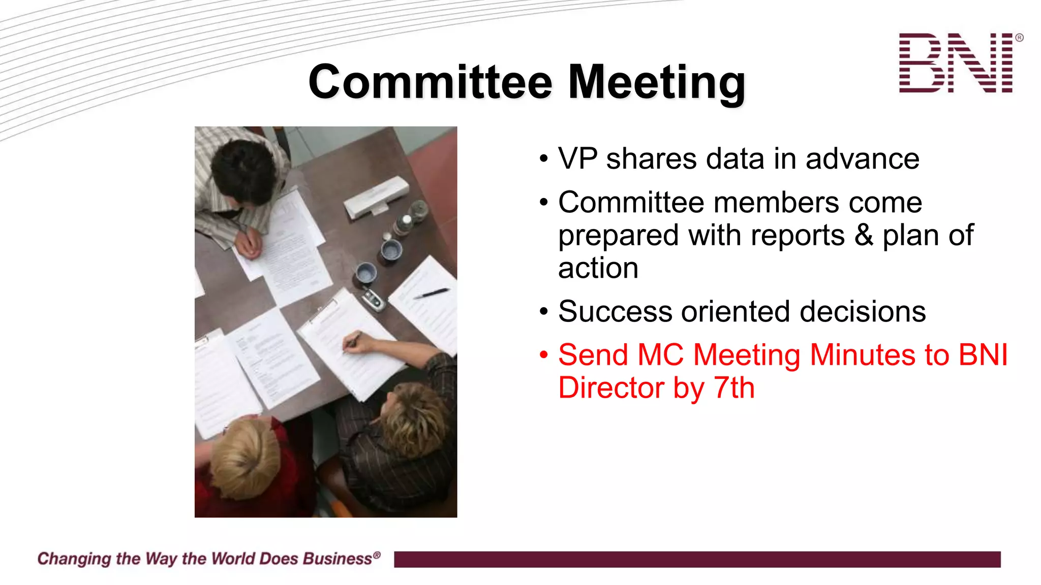 BNI LT & Coordinators role guide | PDF