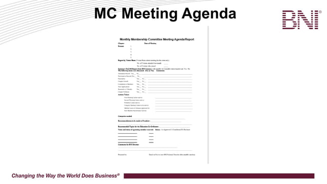 BNI LT & Coordinators role guide | PDF