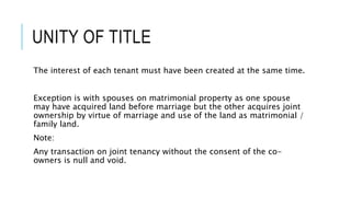 Co-ownership of land.pptx Highlights on land co-ownership in uganda | PPTX