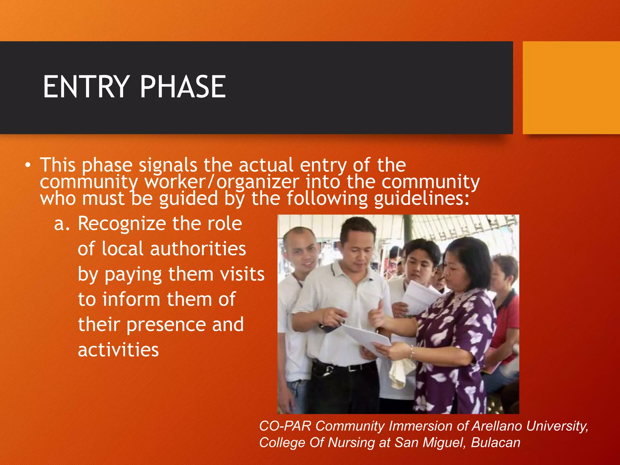 COMMUNITY ORGANIZING-PARTICIPATORY ACTION RESEARCH PROCESS | PPTX