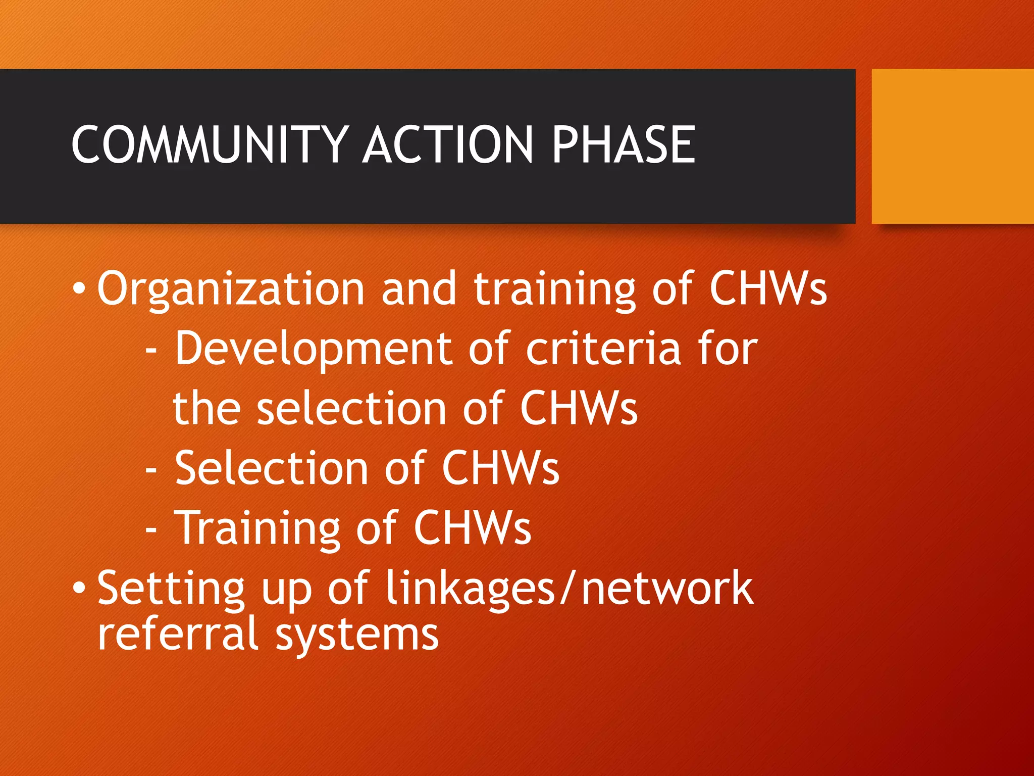 COMMUNITY ORGANIZING-PARTICIPATORY ACTION RESEARCH PROCESS | PPTX