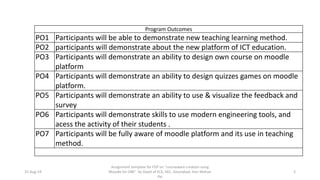 Co po mapping of moodle course | PPT