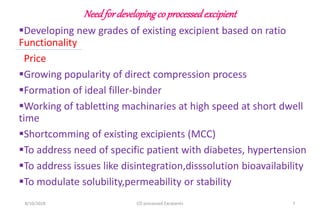 Co processed excipient | PPTX
