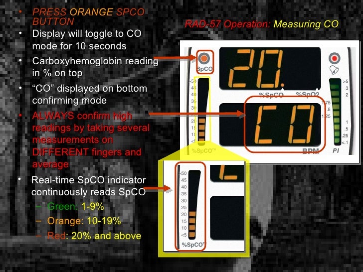 EMS Carbon Monoxide and CO-Ox monitoring Co Rad 57 Cole