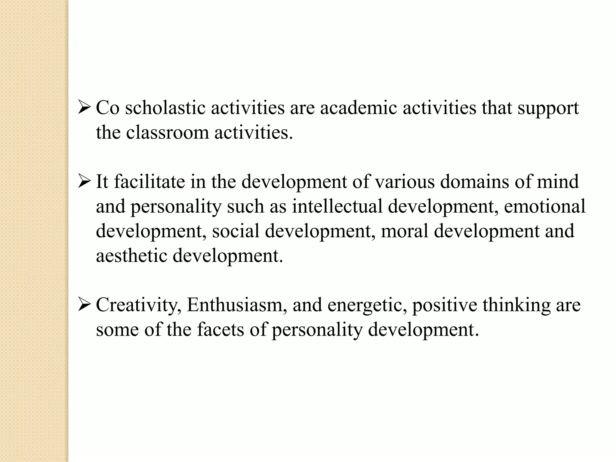 Co scholasticactivities-181101060319 | PPTX