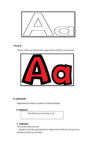 LESSON PLAN IN KINDERGATREN FIRST QUARTER AND SECOND QUARTER | DOCX