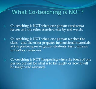 Co teaching | PPTX
