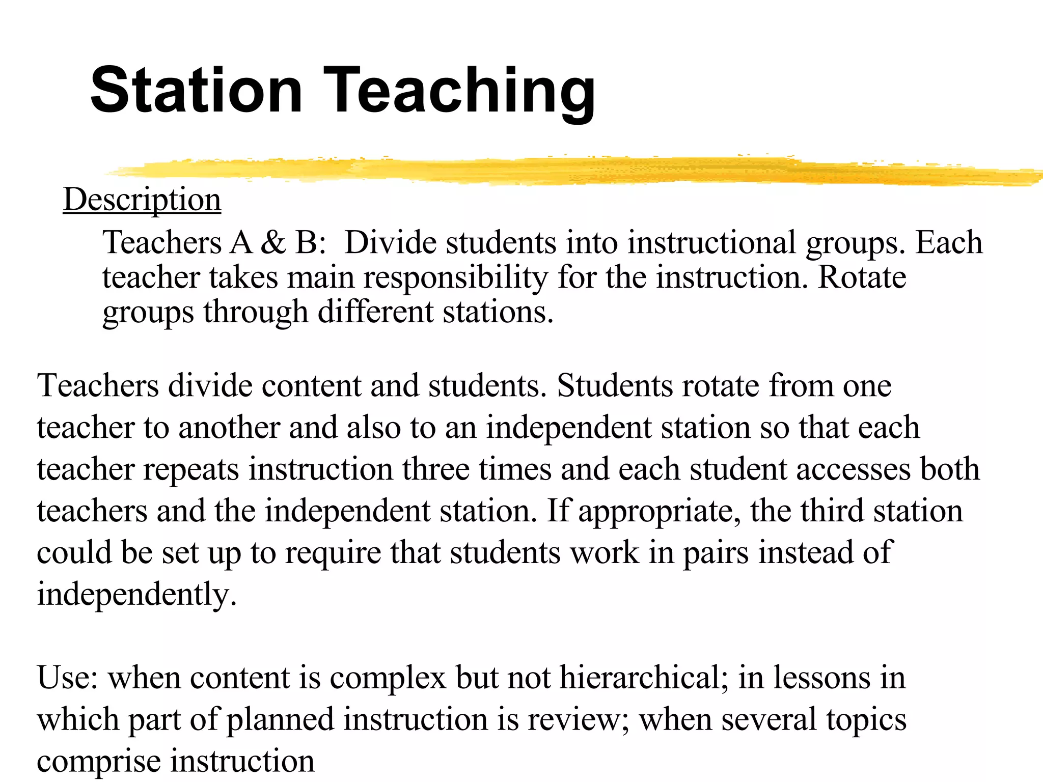 Co Teaching Handout | PPT