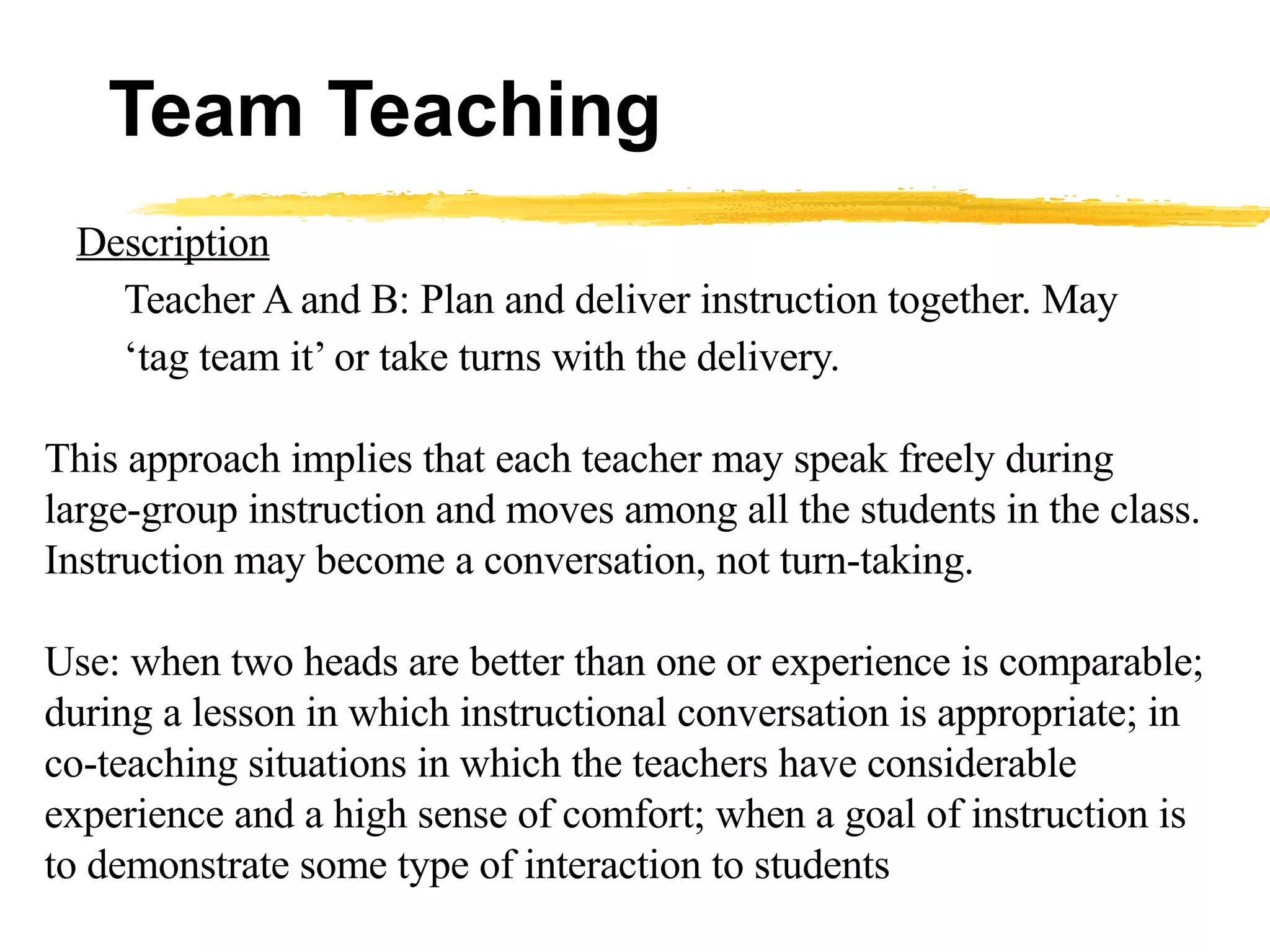Co Teaching Handout | PPT