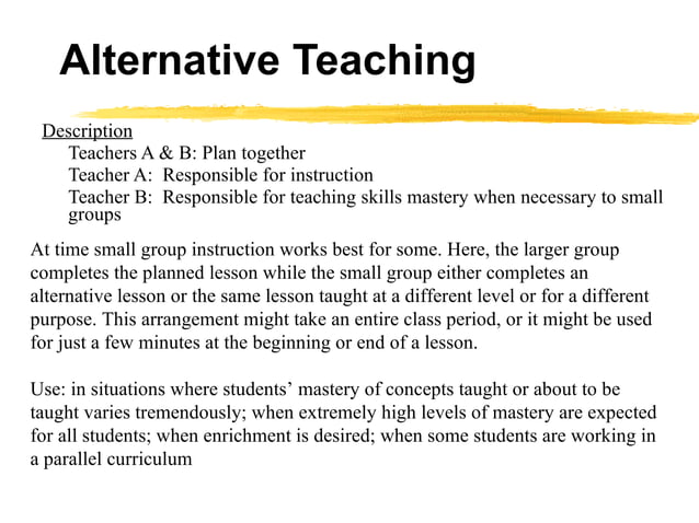 Co Teaching Handout | PPT